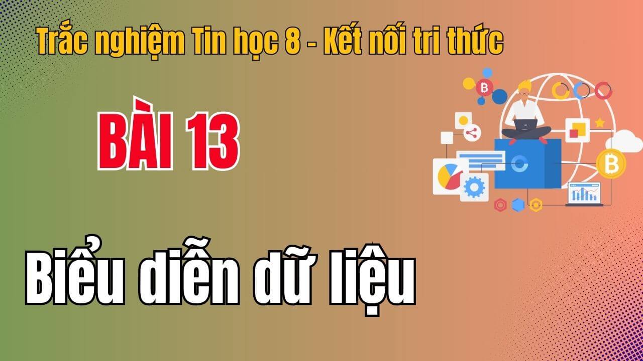 Trắc nghiệm Tin 8: Bài 13_Biểu diễn dữ liệu - Tin học cấp 2